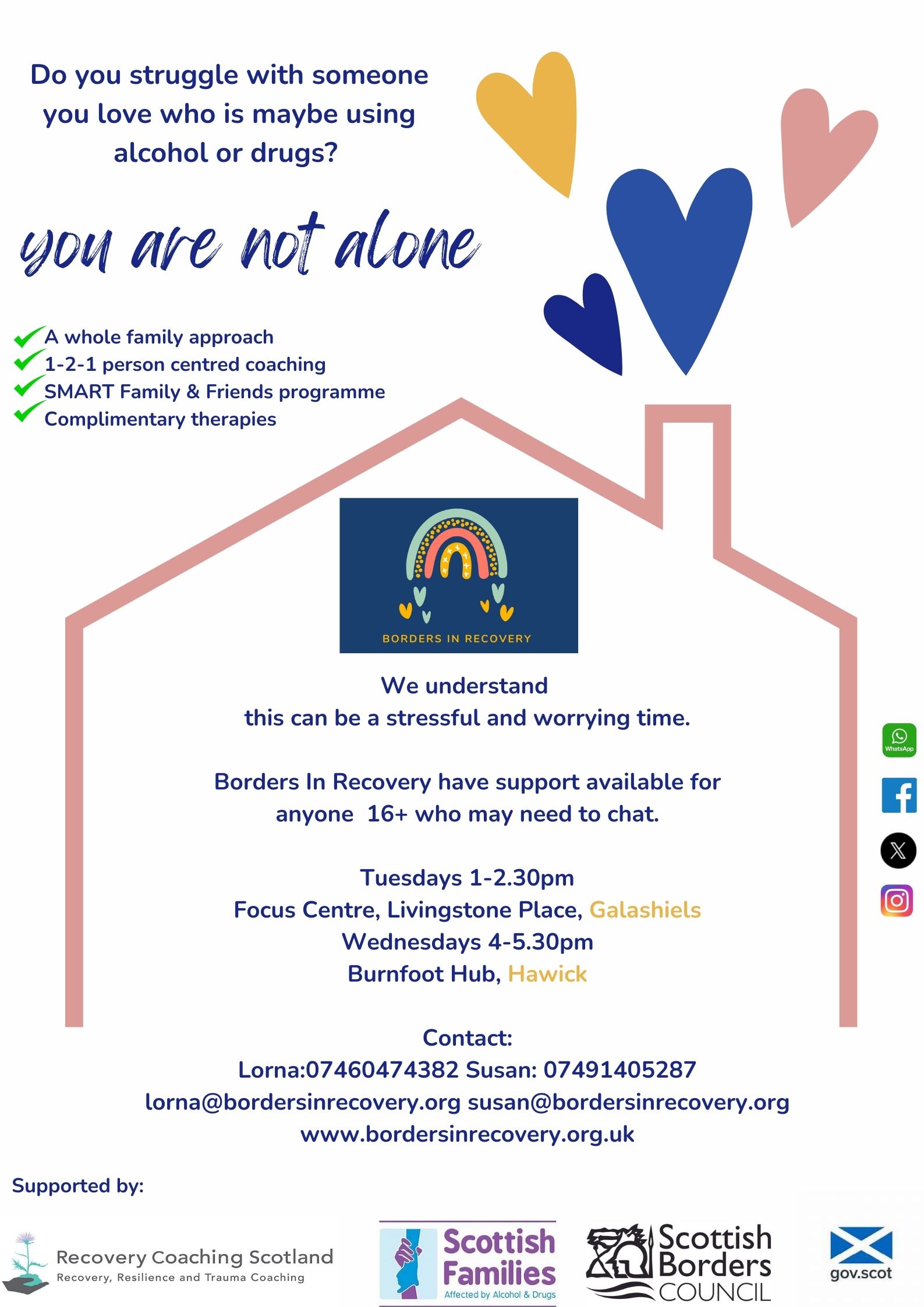 Family Support for people affected by someone else's drug or alcohol use