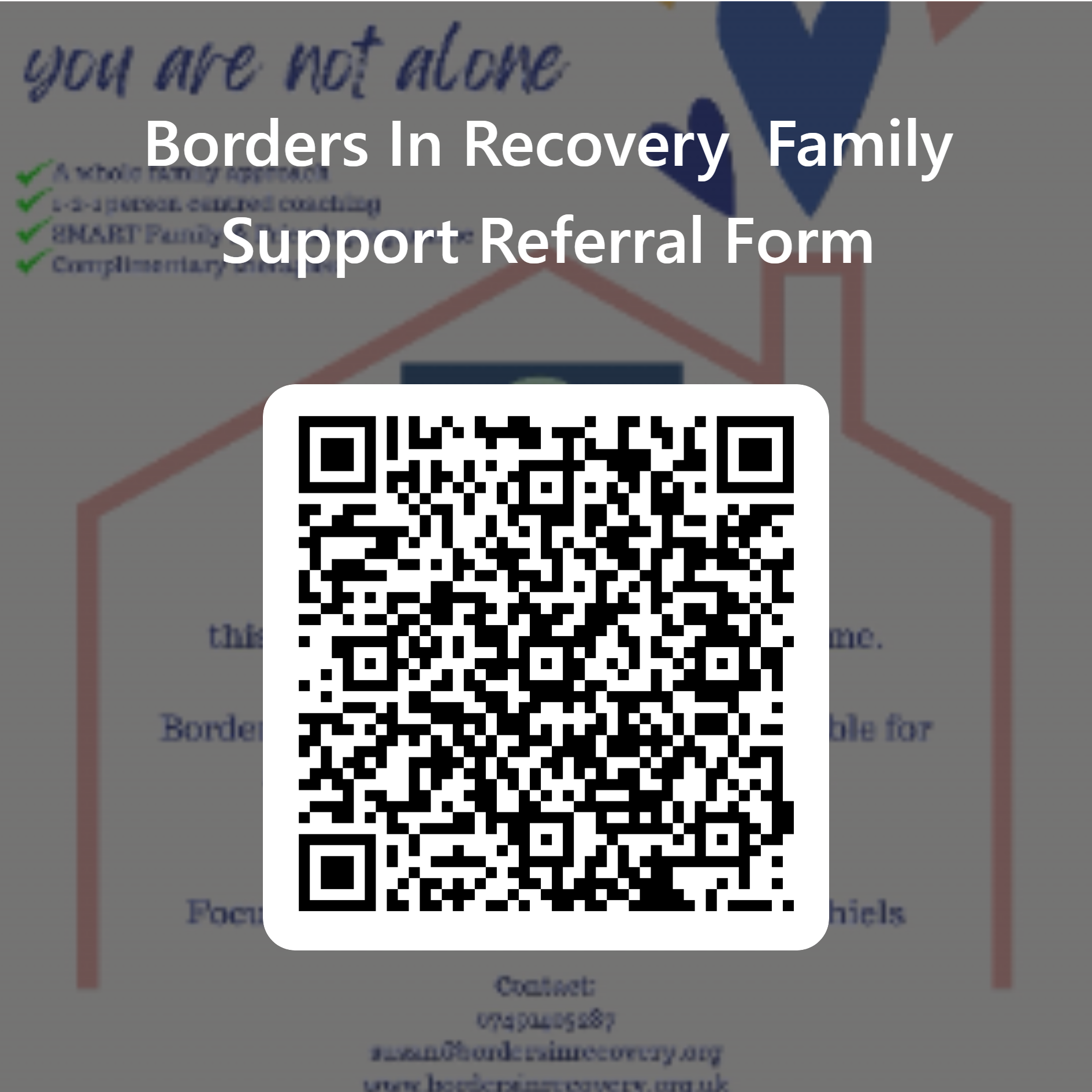 QRCode Borders In Recovery Family Support Referral Form